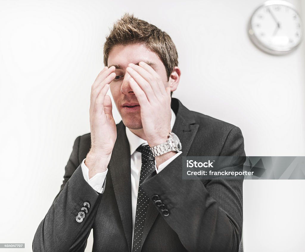Pensive Business Man At Their Desk Stock Photo - Download Image Now ... Pensive Business Man At Their Desk Stock Photo - Download Image Now ...