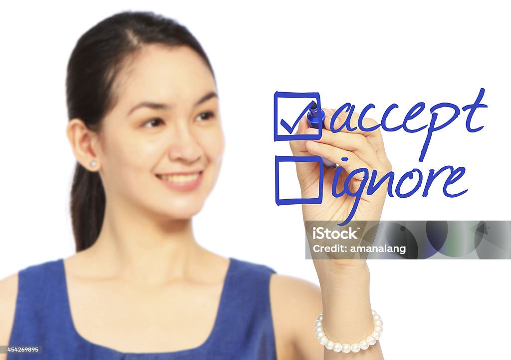 Accept Or Ignore Stock Photo - Download Image Now - Adult, Blue, Check ... Accept Or Ignore Stock Photo - Download Image Now - Adult, Blue, Check ...