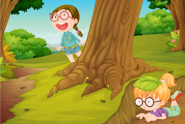 60 Lady Playing Hide And Seek Stock Illustrations Royalty Free Vector Graphics And Clip Art Istock 9481