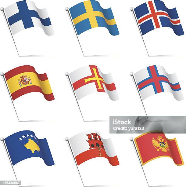 World Flags Waving向量圖形及更多旗幟圖片 旗幟 根西 Faroe Islands Flag Istock