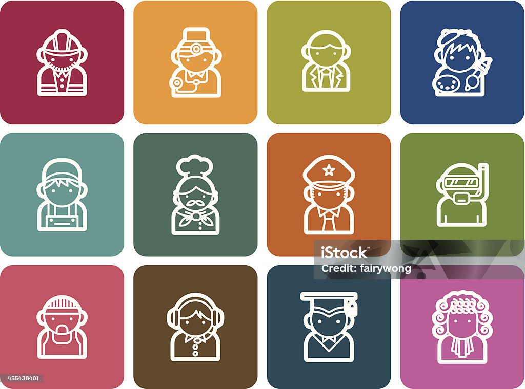 Ilustración De Macho Ocupación Iconos De Personas Y Más Vectores Libres