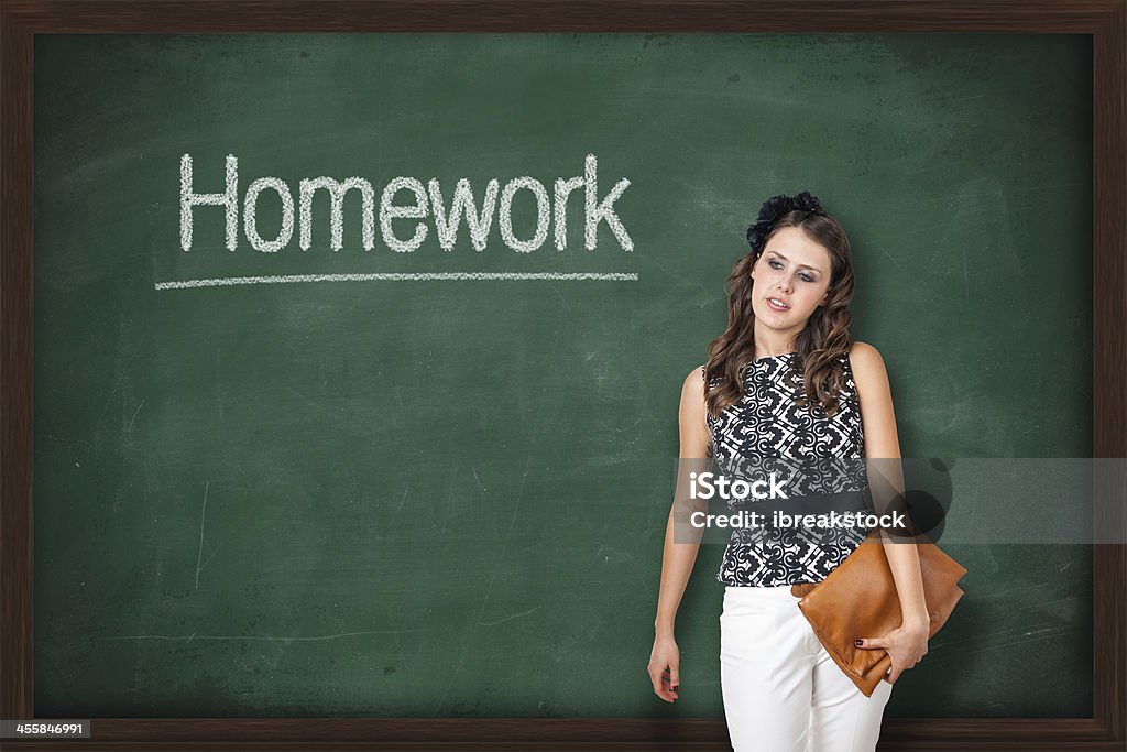 Young Attractive Teacher Giving Homework Stock Photo - Download Image ... Young Attractive Teacher Giving Homework Stock Photo - Download Image ...