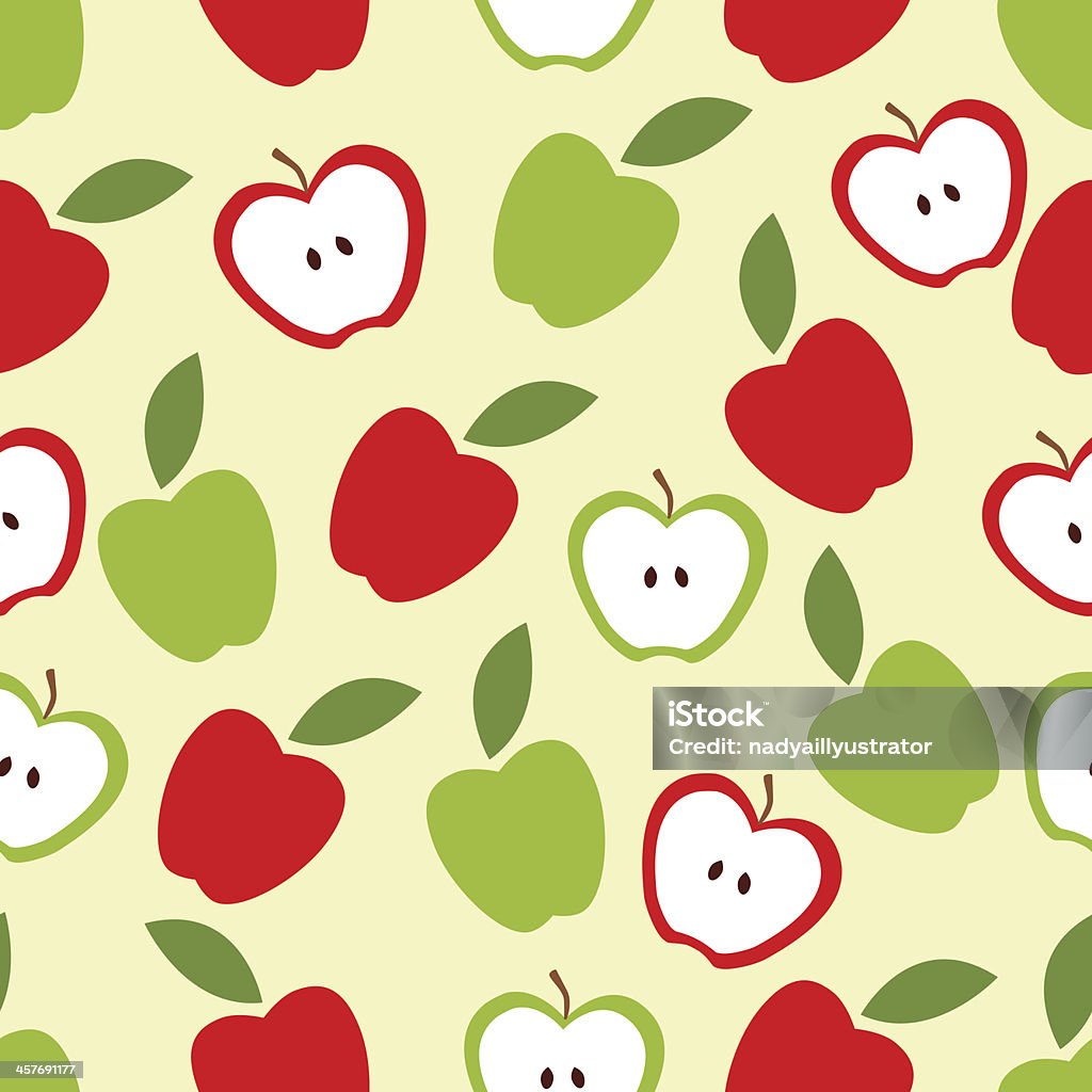 Seamless Apple Background Vector Pattern Stock Illustration - Download ... Seamless Apple Background Vector Pattern Stock Illustration - Download ...