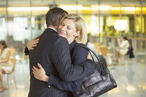 Free picture: hugging, businesswoman, businessman, love, romance ...