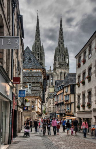 Quimper Rue 케레온 캥페르에 대한 스톡 사진 및 기타 이미지 캥페르 브르타뉴 거리 Istock