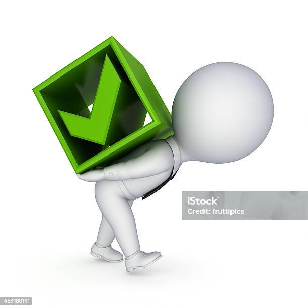 3 D 작은가 사람 및 녹색 체크 표시 검증에 대한 스톡 사진 및 기타 이미지 검증 결정 경쟁 Istock
