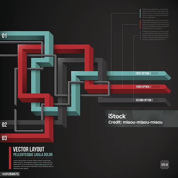 Vector Infographics Abstract Banner Template Design Stock Illustration