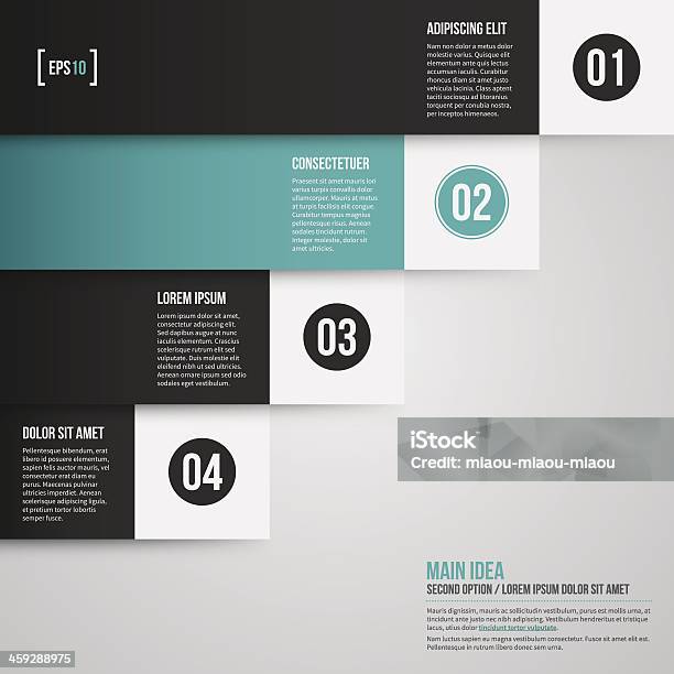 Vector Infographics Abstract Banner Template Design Stock Illustration