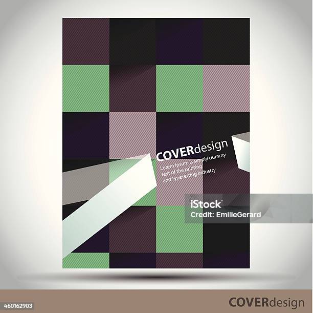 Brosur Vektor Selebaran Templat Desain Sampul Dengan Blok Ilustrasi
