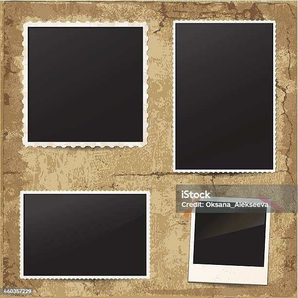 Set Of Vintage Retro Photo Frames向量圖形及更多印洗照片圖片 印洗照片 畫框 舊的 Istock