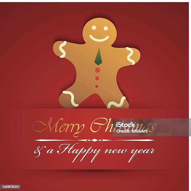Selamat Natal Latar Belakang Dengan Roti Jahe Ilustrasi Stok Unduh