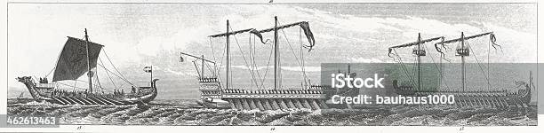 Engraving Roman War Ships向量圖形及更多三軍圖片 三軍 交通方式 全景 Istock