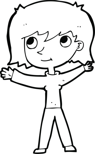 Cartoon Happy Girl Stock Illustration Download Image Now Adult Cheerful Clip Art Istock