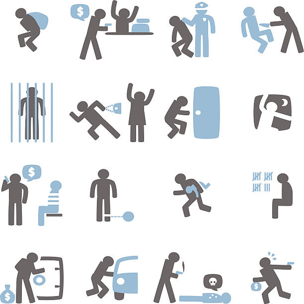 110 Stick Figure Violence Fighting Conflict Stock Illustrations