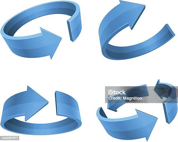 Rotation Arrows向量圖形及更多箭頭符號圖片 箭頭符號 立體 轉 Istock
