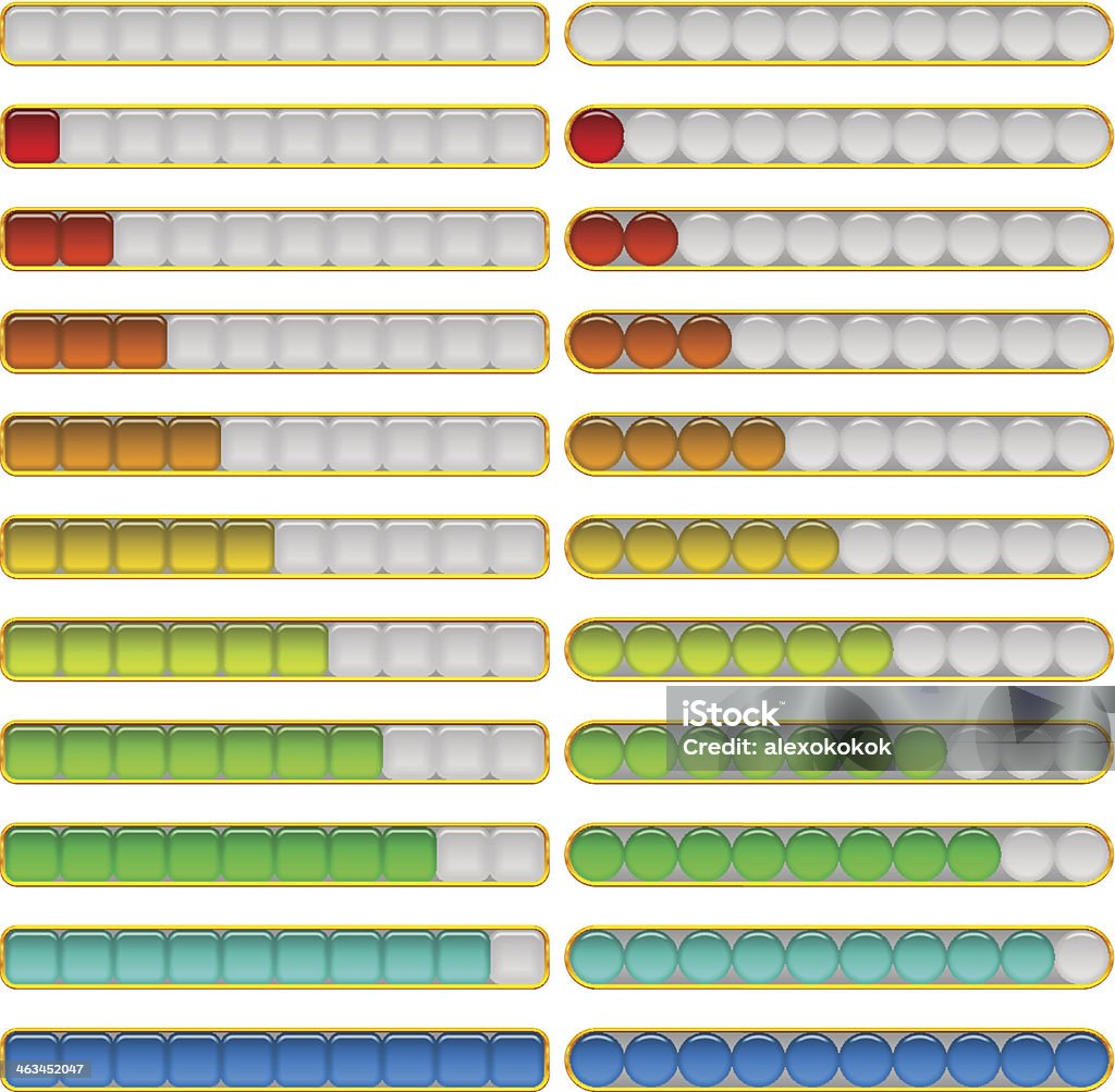 Progress Bars Set Stock Illustration - Download Image Now - Blue ... Progress Bars Set Stock Illustration - Download Image Now - Blue ...
