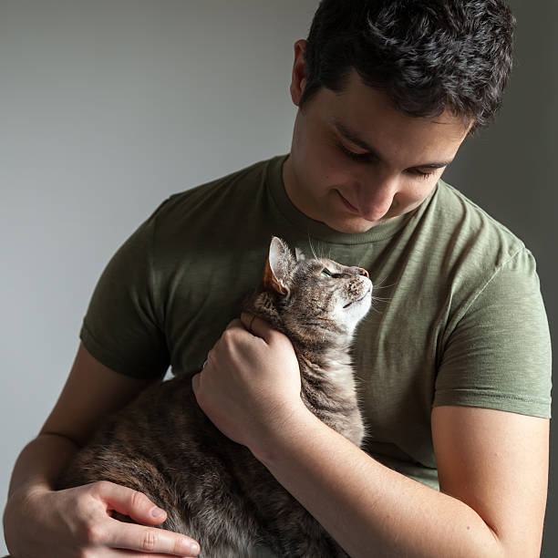 Free Stock Photo of Man Holding Cat in His Hands | Download Free Images ...