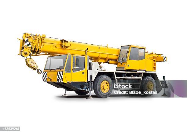 Mobile Crane Truck 照片檔及更多 流動式起重機 照片 流動式起重機 白色的背景 起重機 Istock