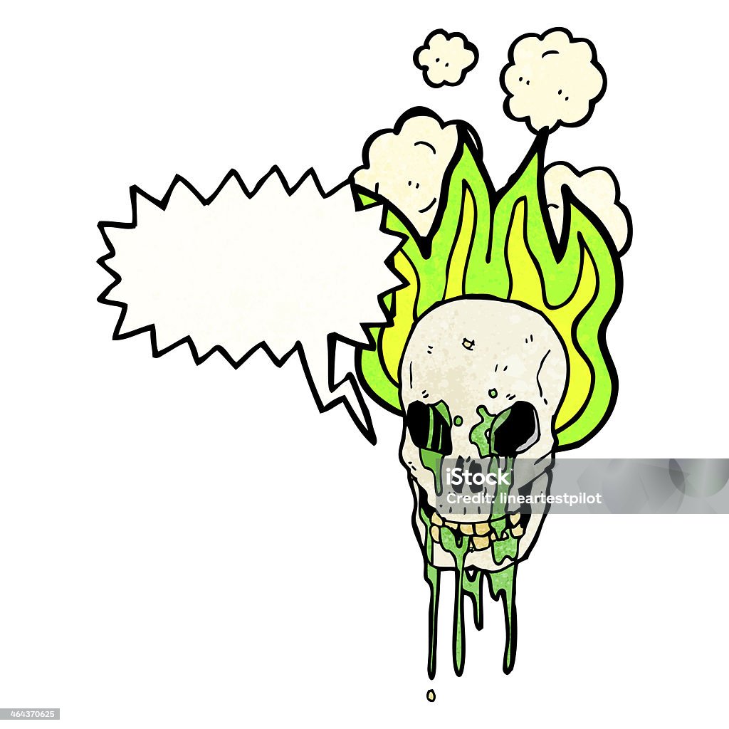 Vetores De Dos Desenhos Animados Assustador Flaming Crânio E Mais