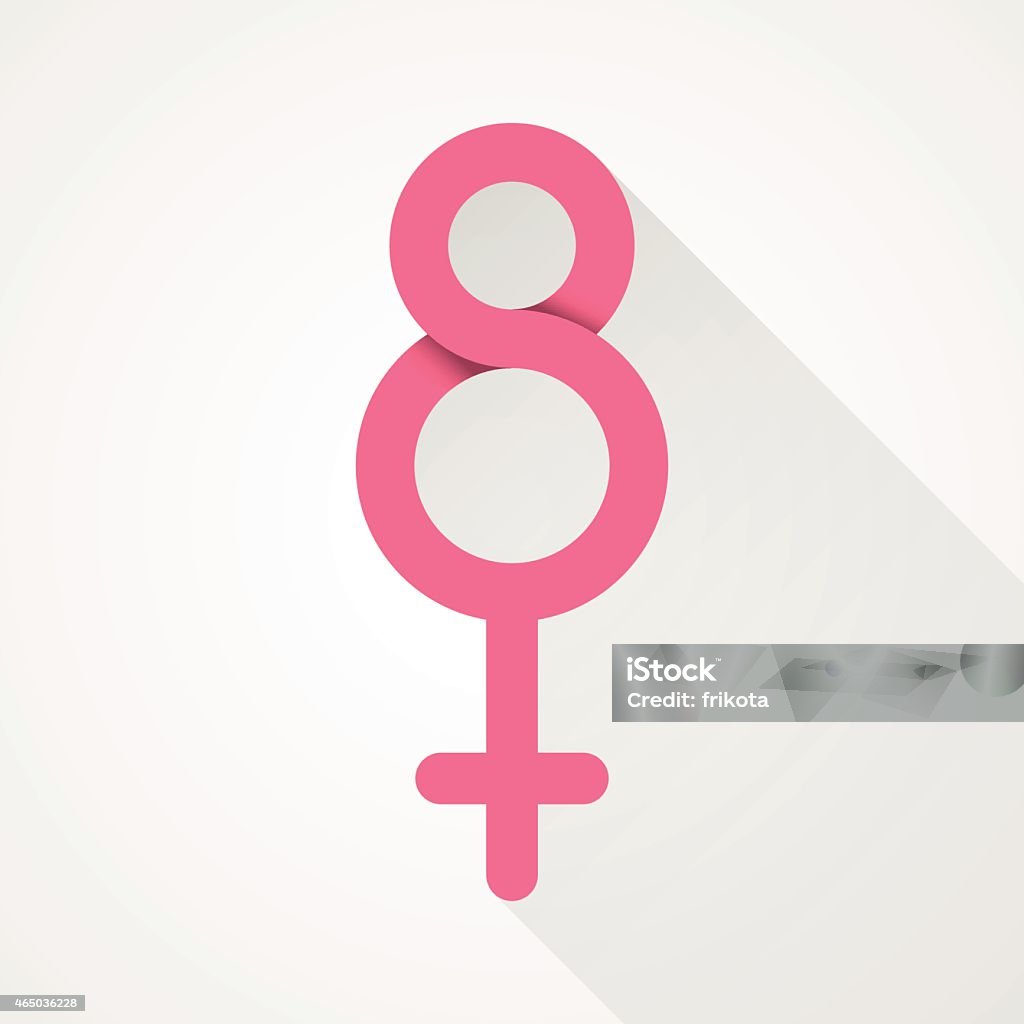 Womens Day Symbol Flat Design Stock Illustration Download Image Now