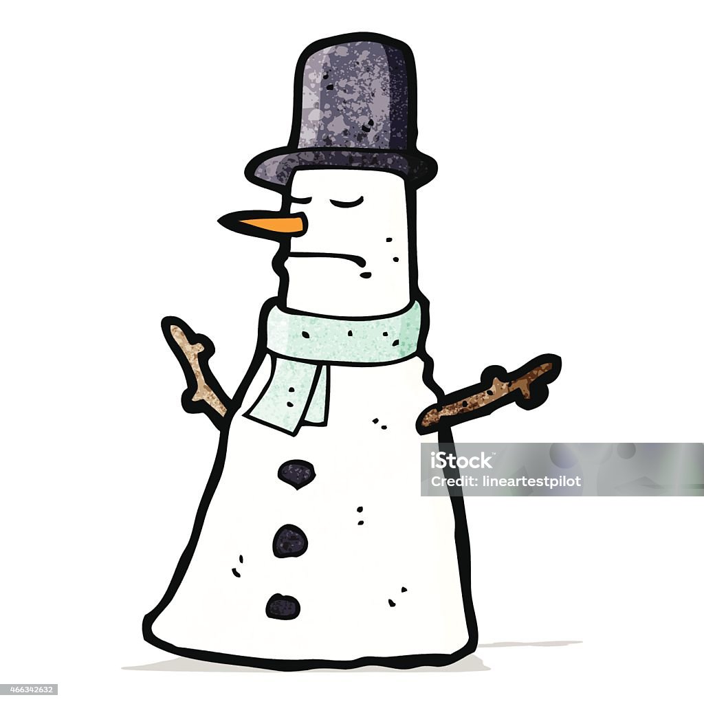 Cartoon Snowman Stock Illustration Download Image Now Cheerful Christmas Cute Istock