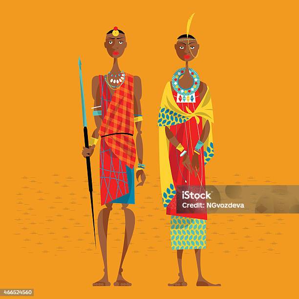 Pasangan Maasai Dengan Pakaian Tradisional Ilustrasi Stok - Unduh ... Pasangan Maasai Dengan Pakaian Tradisional Ilustrasi Stok - Unduh ...