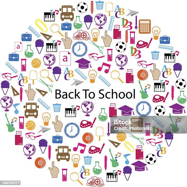 Back To School 서클 원활한 보그다 배경기술 개인 장식품에 대한 스톡 벡터 아트 및 기타 이미지 개인 장식품