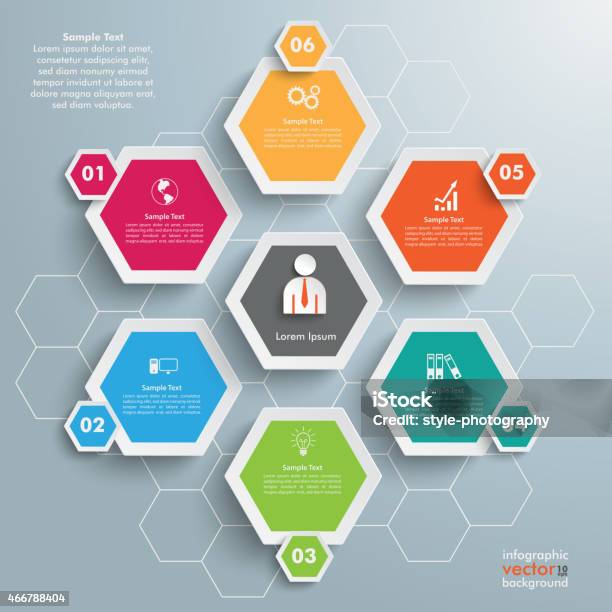 6 채색기법 Hexagons 배경기술 10에 대한 스톡 벡터 아트 및 기타 이미지 10 2015년 6 Istock