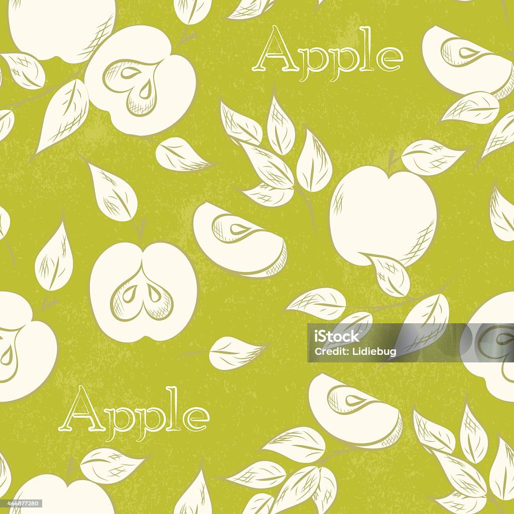 Apple Seamless Pattern Stock Illustration Download Image Now 2015