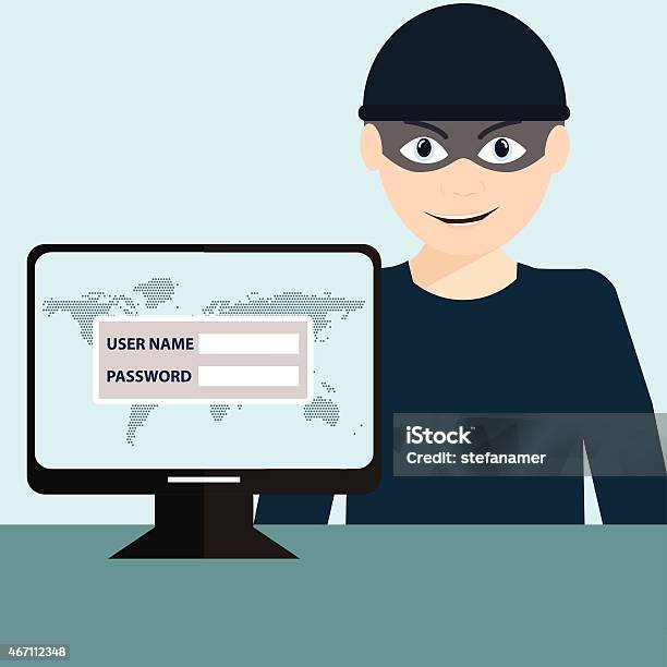 Hacker Stealing Sensitive Data As Passwords From A Personal Computer