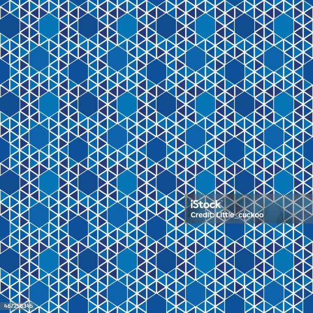 Latar Belakang Abstrak Segitiga Biru Segi Enam Ilustrasi Stok Unduh