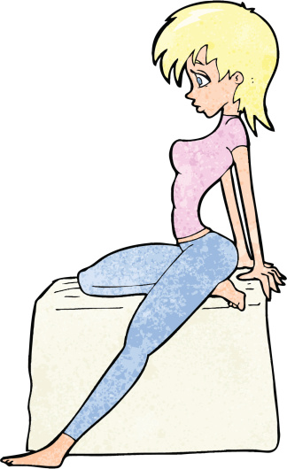 Cartoon Pin Up Pose Girl Stock Illustration Download Image Now