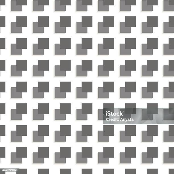 Pola Geometris Dengan Kotak Abuabu Dan Hitam Ilustrasi Stok Unduh