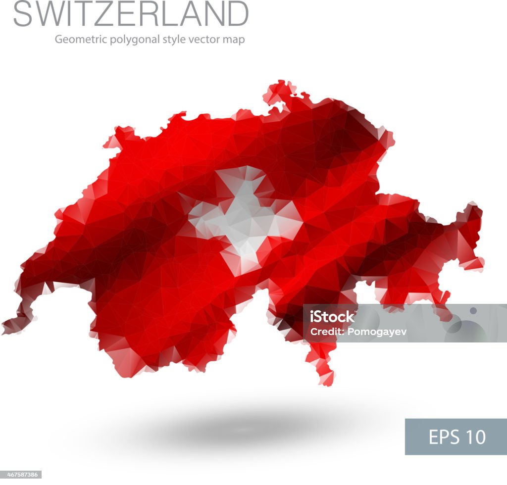 Geometric Polygonal Design Vector Map Of Switzerland Stock Illustration ... Geometric Polygonal Design Vector Map Of Switzerland Stock Illustration ...