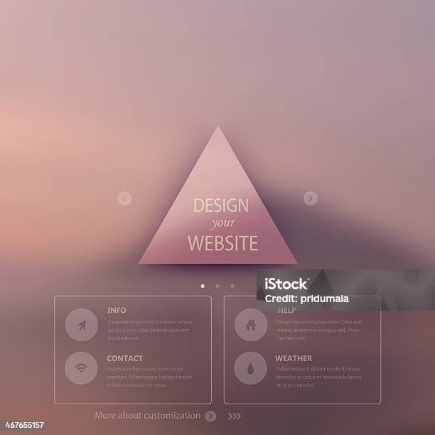 Vector Web And Mobile Interface Template Corporate Website Desi Stock