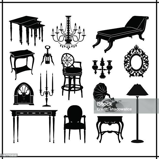 Furnitures 아이콘 세트 굉장해요 모든 사용할 수 있습니다 벡터 Eps10 0명에 대한 스톡 벡터 아트 및 기타 이미지