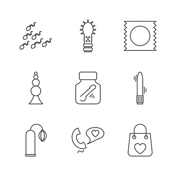 10 Womans Vibrator Silhouette Illustrations Royalty Free Vector