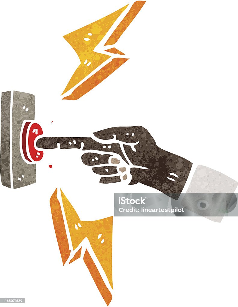 Retro Cartoon Finger Pushing Button Stock Illustration - Download Image ... Retro Cartoon Finger Pushing Button Stock Illustration - Download Image ...