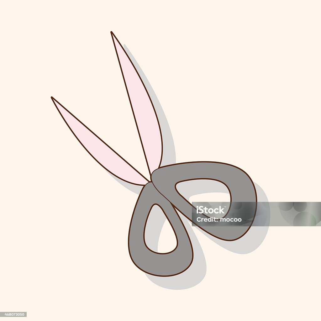Stationary Scissors Theme Elements Vectoreps Stock Illustration