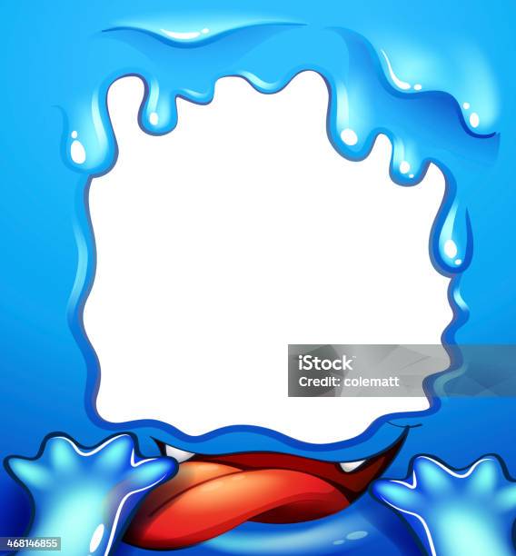 Desain Perbatasan Biru Dengan Lidah Monster Ilustrasi Stok - Unduh ... Desain Perbatasan Biru Dengan Lidah Monster Ilustrasi Stok - Unduh ...