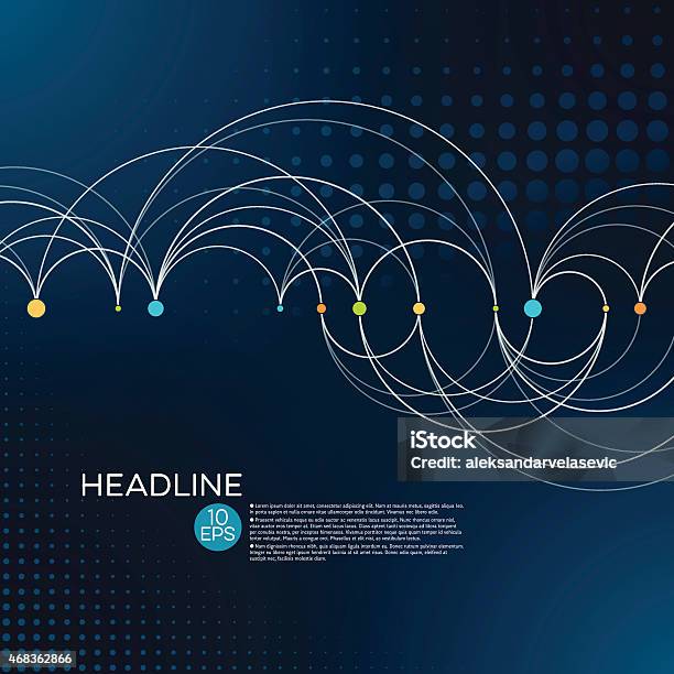 Abstract Connection Background向量圖形及更多聯繫圖片 聯繫 抽象 圓形 Istock