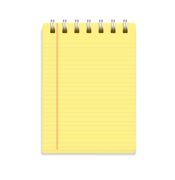 Free Stock Photo of A clipboard with yellow lined paper and a pen ...