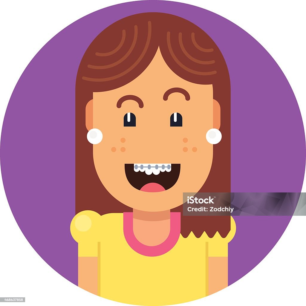 Girl With A Beautiful Smile Stock Illustration Download Image Now