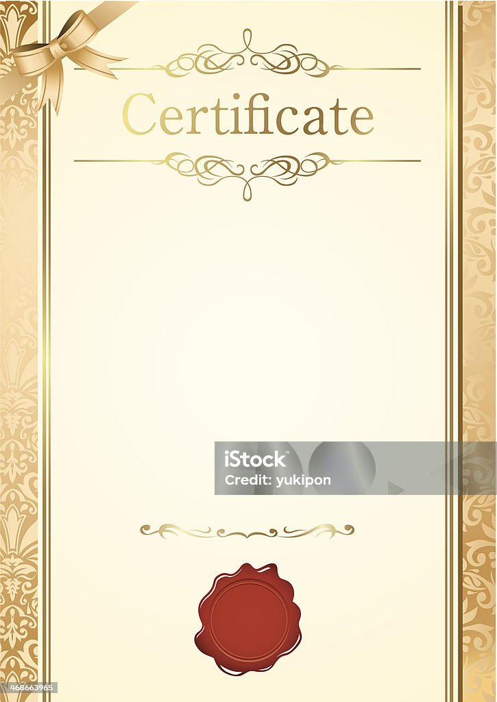 Retro Frame Certificate Template Vector Stock Illustration Download