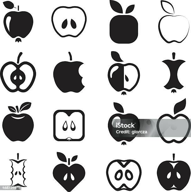 Apple 아이콘 2015년에 대한 스톡 벡터 아트 및 기타 이미지 2015년 건강한 식생활 과일 Istock
