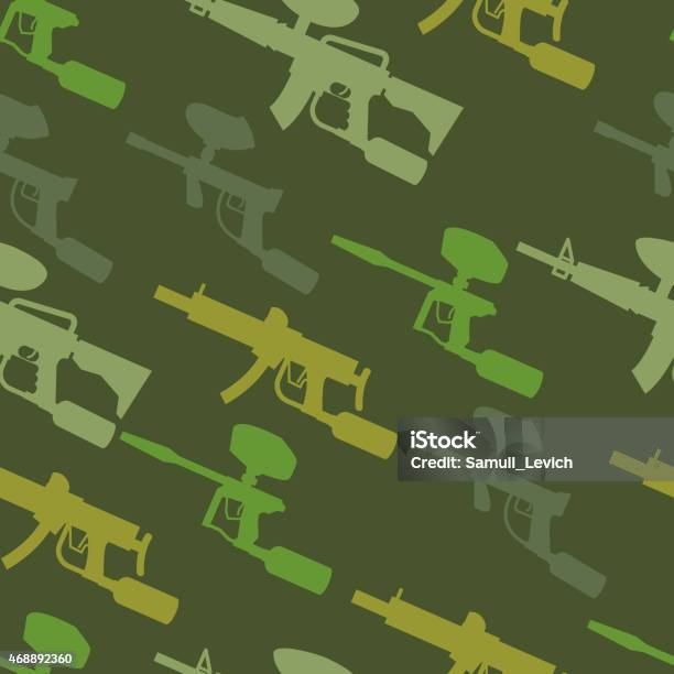 Paintball Guns Silhouette Seamless Pattern Stock Illustration ... Paintball Guns Silhouette Seamless Pattern Stock Illustration ...