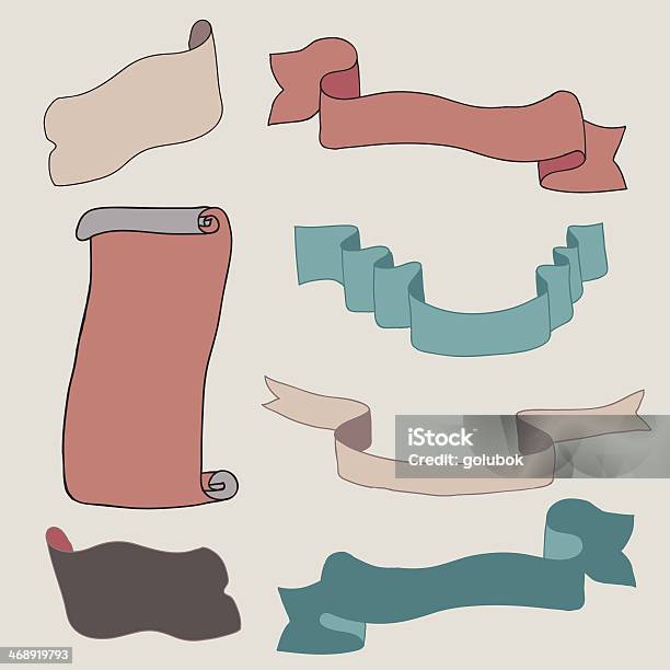 Vintage Vector Ribbons Collection向量圖形及更多互聯網圖片 互聯網 剪裁圖 創作性 Istock
