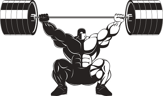 Bodybuilder 바벨 괴력사에 대한 스톡 벡터 아트 및 기타 이미지 괴력사 2015년 공사장 인부 Istock