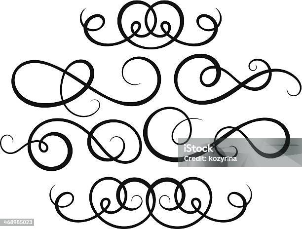 Calligraphic 장식 요소가 있습니다 0명에 대한 스톡 벡터 아트 및 기타 이미지 0명 권위 눈금자 Istock