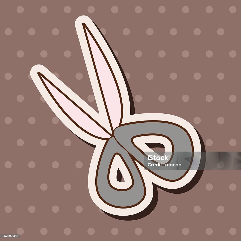 Stationary Scissors Theme Elements Vectoreps Stock Illustration